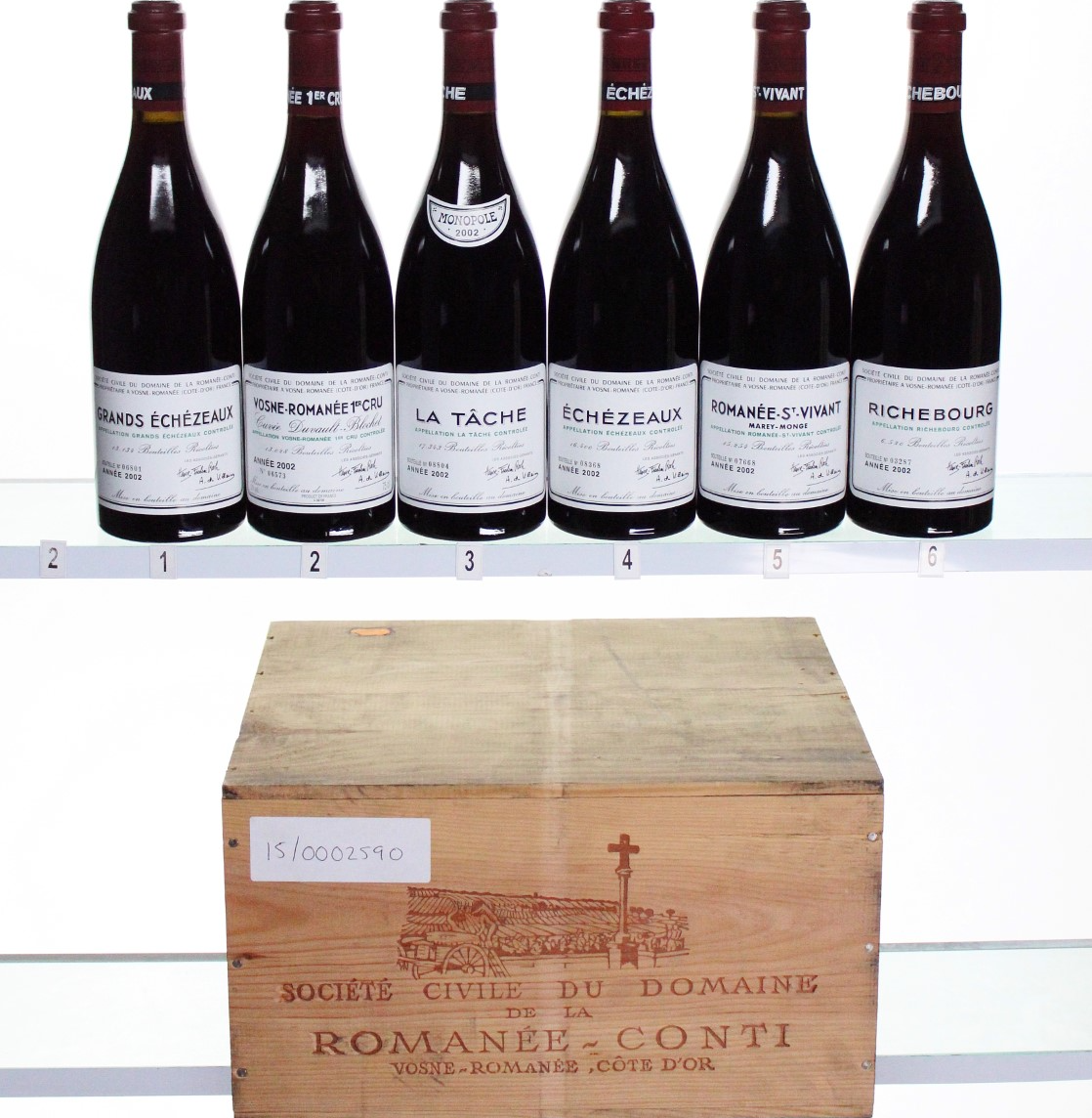 Global Lowest Price Domaine Romanee-Conti Assortment Case 2002